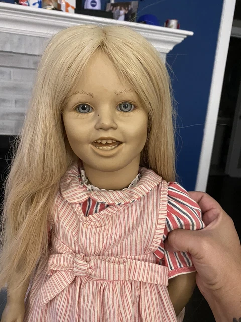 ANNETTE HIMSTEDT DOLLS Barefoot Children “Lisa” Blonde Girl 26" Doll ...