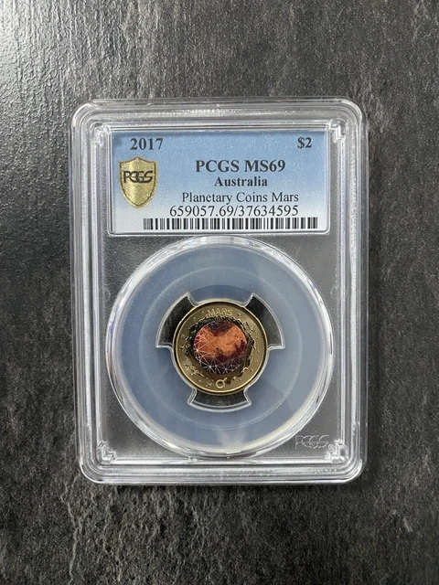 2017 PLANETARY COINS Mars $2 Coin Two Dollar Graded PCGS MS69 $6,850.00 ...