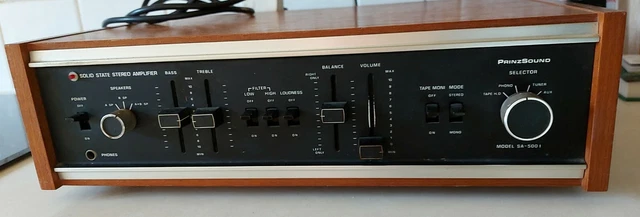 VINTAGE PRINZSOUND SA-5001 Stereo Amplifier. 30w RMS per channel solid ...