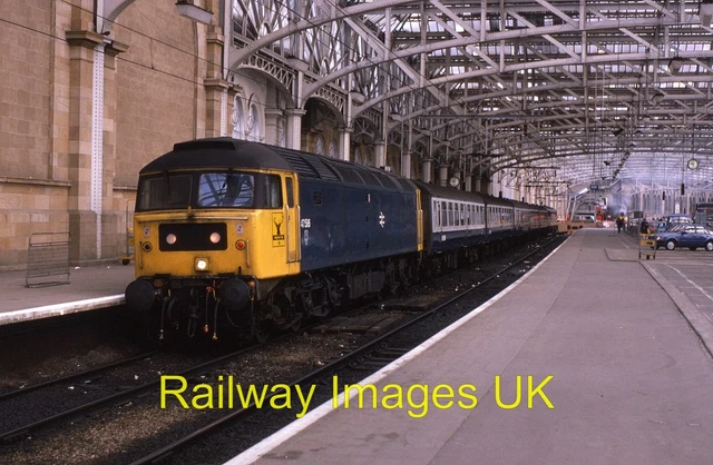 RAILWAY PHOTO - Glasgow Central 47586 Class 47 23.08.86 £1.00 - PicClick UK