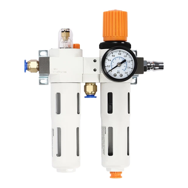 AIR PRESSOR OIL Water Separator Regulator Pressure Gauge f/ Tire ...