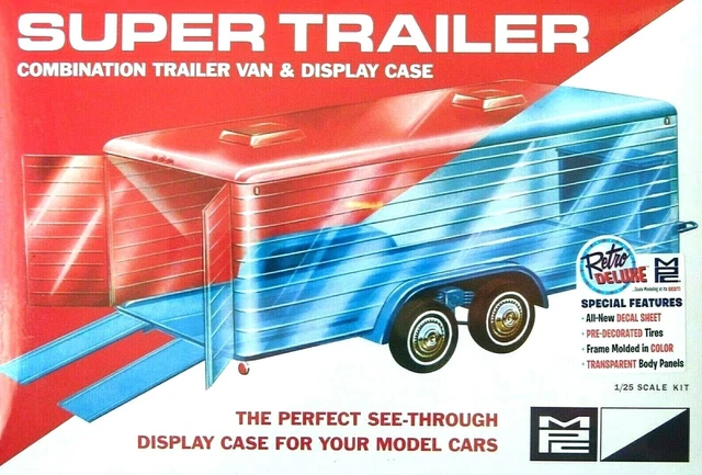MPC 1:25 SUPER Trailer Transparent Display Case/Trailer Model Kit $101. ...