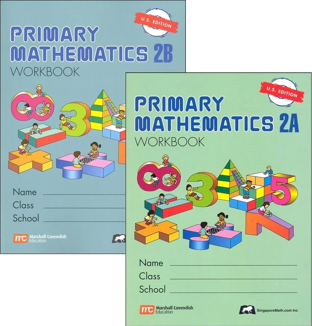 PRIMARY MATHEMATICS GRADE 2 Workbook SET - U.S. Edition - New $29.40 ...