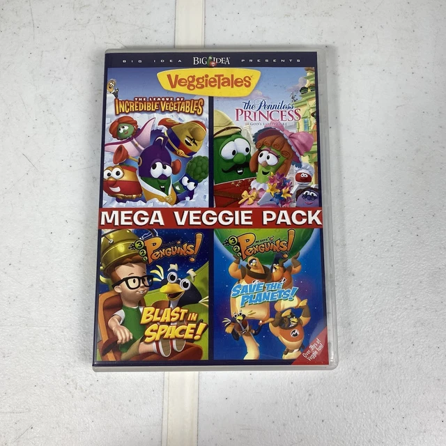 VEGGIETALES MEGA VEGGIE Pack DVD 4 Movies 2 Disc Set Region 0 NTSC EUR ...