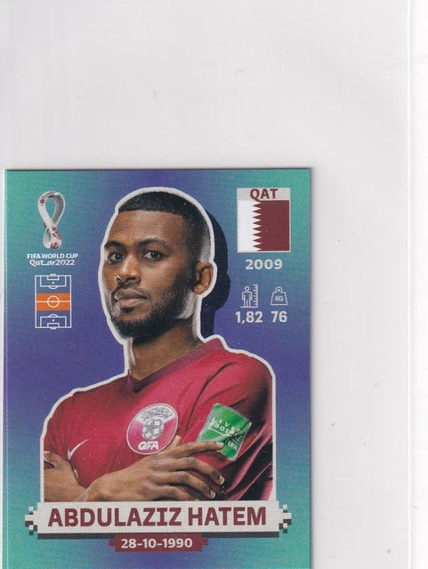 PANINI QATAR WORLD Cup Adesivo 2022 Qatar Nr. QAT 13 Abdulaziz Hatem EUR 1,00 - PicClick IT