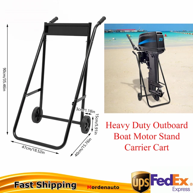 OUTBOARD MOTOR ENGINE Trolley Stand Heavy Duty Engine Carrier Transport ...