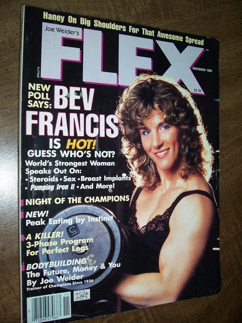 NOVEMBER, 1985 FLEX Vol.3, No.8 ~ female bodybuilder Bev Francis £7.29 ...