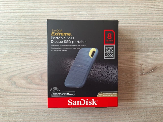 SANDISK EXTREME PORTABLE SSD 8TB V2 / SDSSDE61-8T00-G25M /🔥NEU&OVP🔥 EUR 519,99 - PicClick DE