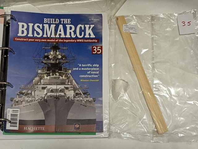 HACHETTE PARTWORKS- Build the Battleship Bismarck Part 35- $30.00 ...