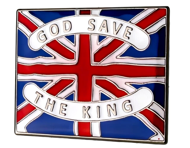 GOD SAVE THE King Union Jack Metal Enamel Pin Badge Brooch £4.95 ...