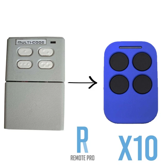 10 X MULTI-CODE 4B Cloning Garage/Gate Remote Control Opener Multicode ...