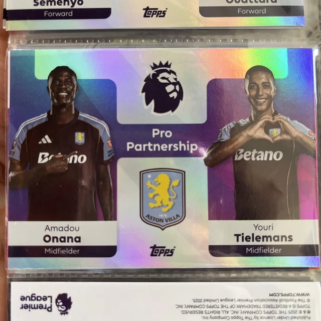 TOPPS PREMIER LEAGUE 2025/2026 Pro Partnership Bundle X 13 No ...