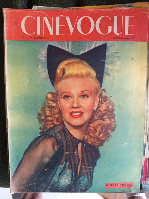 CINÉVOGUE N°30 ET 33 + Film magazine (18e année) EUR 5,00 - PicClick FR