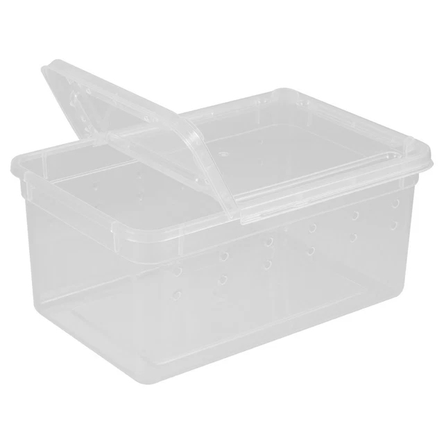 REPTILE BOX PLASTIC Multi-layer Breeding Feeding Boxes Snake Tub $18.69 ...