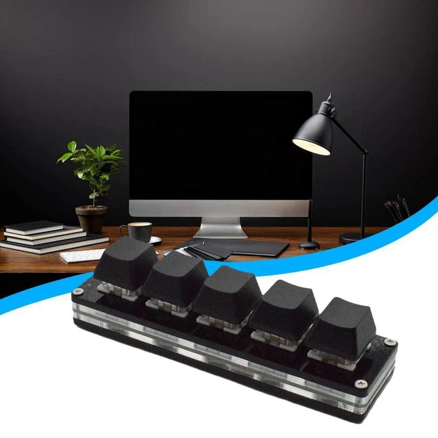 5-KEY MINI MECHANICAL Keyboard Custom Shortcut Programmable Z8 CS H3W2 ...