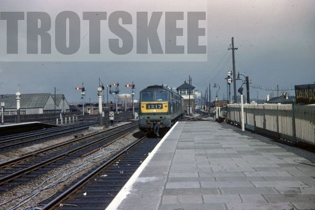 35MM SLIDE BR British Railways Diesel Loco D1200 Class 53 Swindon 1967 ...