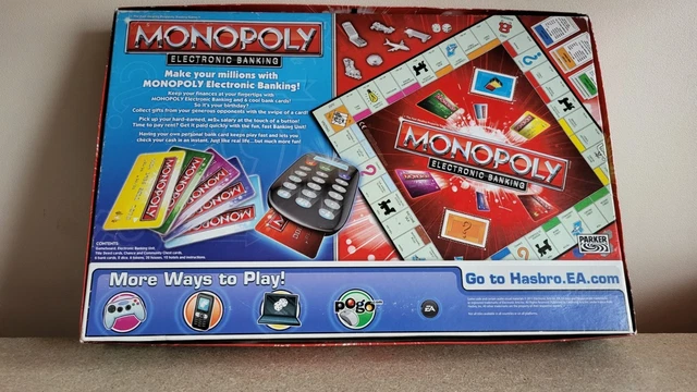 MONOPOLY ELECTRONIC BANKING Board Game 2009 Edition Complete 2-6 ...