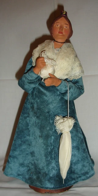 ANCIEN GRAND SANTON d'Art de Provence, Aubagne, Signé M. Di Landro ...