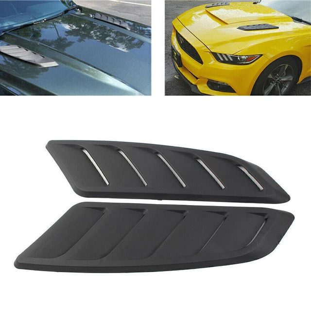 PLASTIC AIR FLOW Intake Hood Scoop Vent Louver Panel Bonnet Cover Decor ...