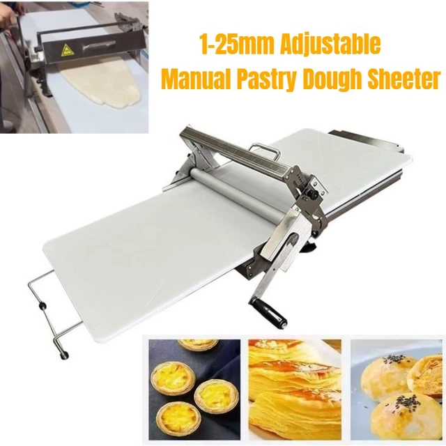 CROISSANT DOUGH PRESS Machine Manual Pastry Dough Sheeter Dough Roller ...