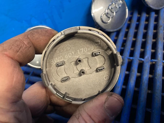 AUDI A3 A4 A5 A6 Set 4 Alloy Wheel Centre Caps 8W0601170 60mm GENUINE ...