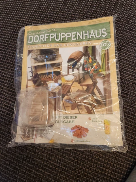 VILLAGE DOLLS HOUSE Issue 107 - Ceramic Tiles, Glass Orange Juice 1:12 ...