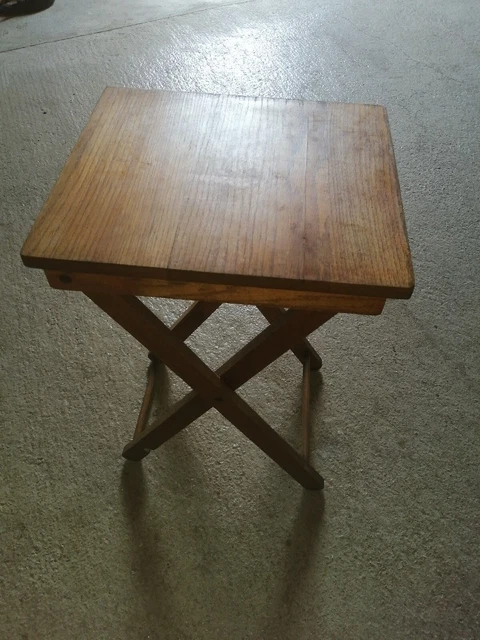 TABLE DE CHEVET pliante hôpital US ARMY 39/45 WW2 table bedside folding ...