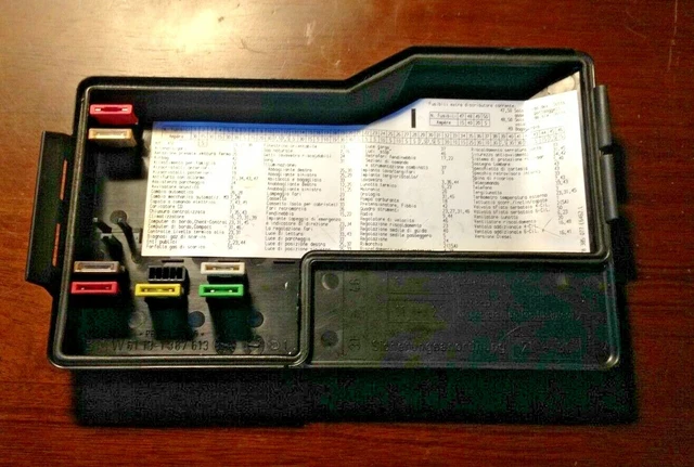 BMW E36 EUROPEAN Engine Bay Fuse Box Cover (Italien) 318tds M-Tech EUR ...