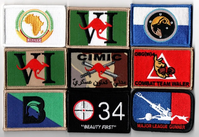 9 DIFFERENT ORIGINAL Australian Army Shoulder Patches . Lot 213 $20.00 ...