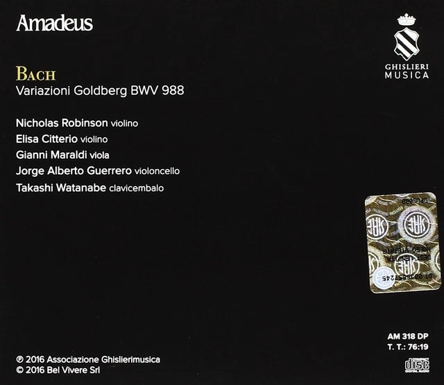 ROBINSON NICHOLAS VARIAZIONI Goldberg Bwv 988 (Trasc.Per Q (CD) EUR 11,62 - PicClick FR