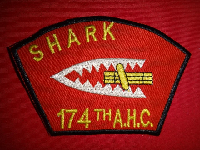 VIETNAM WAR PATCH US Army 174th Assault Helicopter Company SHARK $21.78 ...