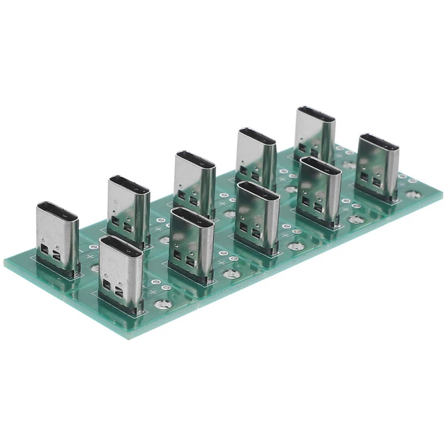 10 STÜCK USB-C-PLATINE, Buchsenadapter, Leiterplatten-Konverterplatine ...