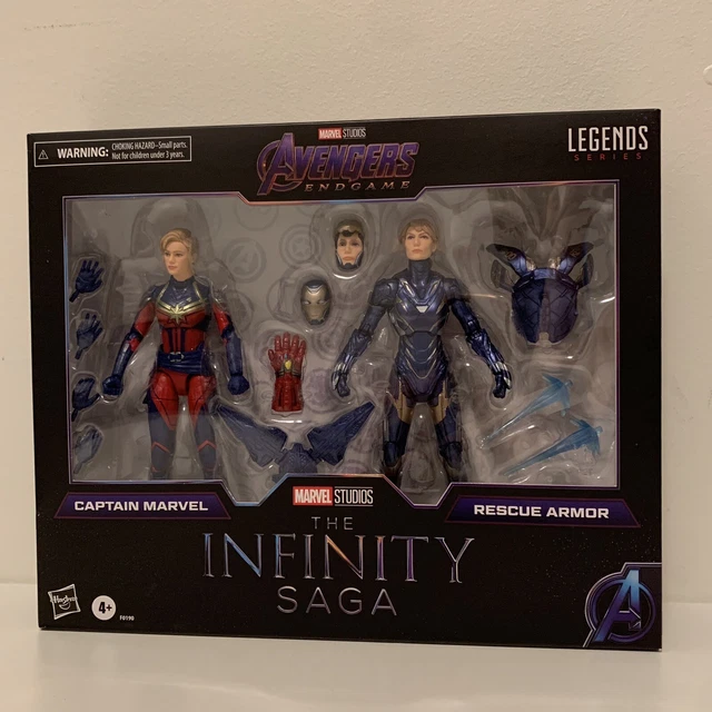 HASBRO LEGENDS AVENGERS Infinity Saga Captain Marvel And Rescue Armour ...