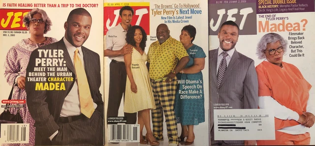 TYLER PERRY 2003-2009 JET Magazine Lot of 3 Madea / The Browns Go To ...