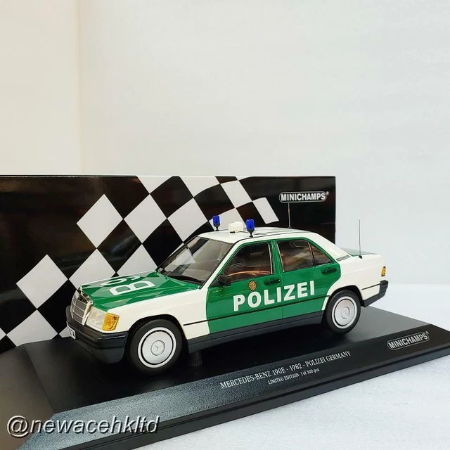 MERCEDES-BENZ 190E (W201) 1982 Police Germany MINICHAMPS MODEL 1/18 ...