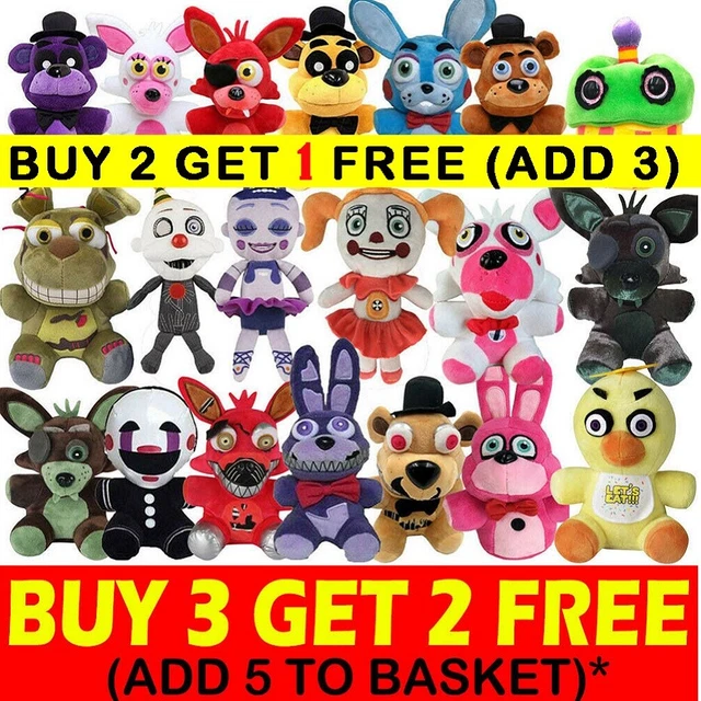 UK FNAF FIVE Nights at Freddy's Plushie Toy Plush Doll Bear Foxy Bonnie ...
