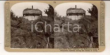 1918 WW1 THE GREAT WAR Battle of ARRAS - German pill-box *Stereoscopic ...