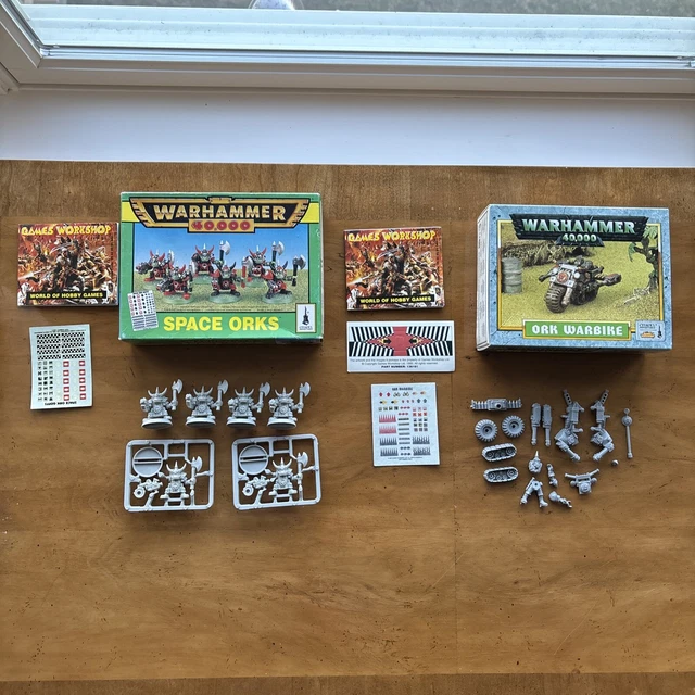 WARHAMMER 40K LOT 2nd Edition Space Orks And 3rd Edition Ork Warbike £ ...
