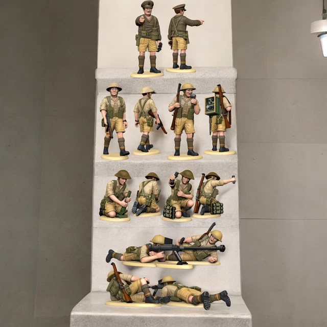 WW2 BRITISH 8TH Army Command Section X7 figures Wargames & Collectors ...