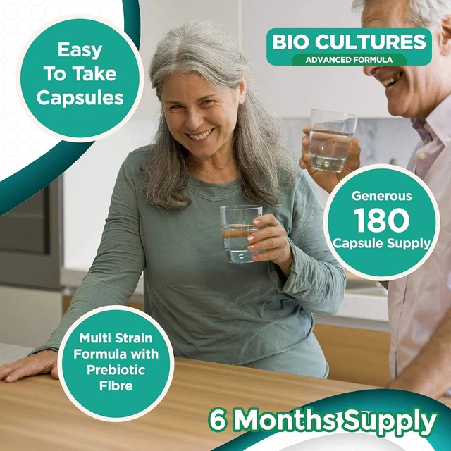 BIO CULTURES COMPLEX Probiotics & Prebiotics 50 Billion CFU – 6 Months ...