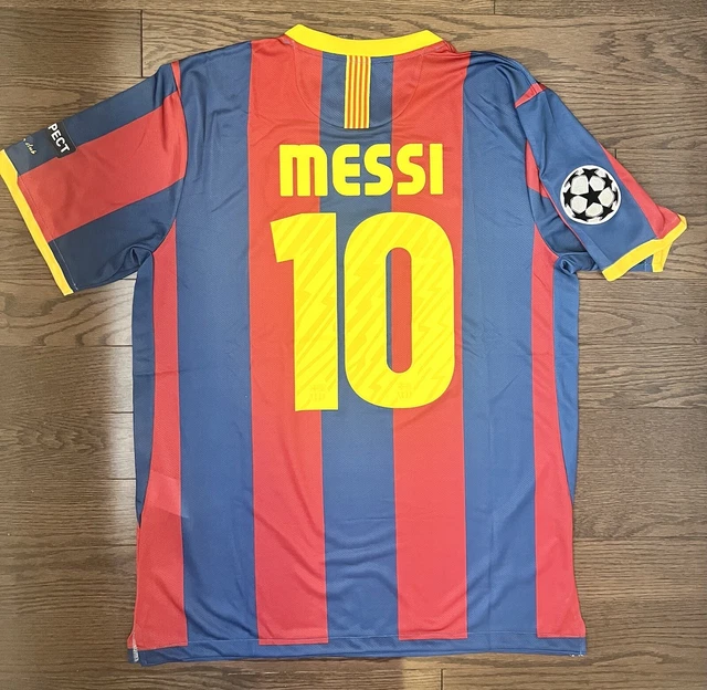 FC BARCELONA MESSI 2010/11 Soccer Home Jersey - Size Large Men $71.86 ...