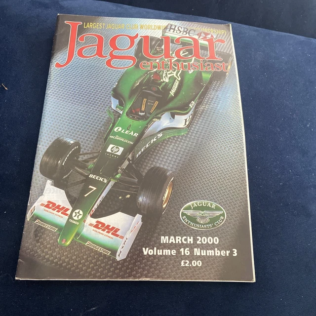 JAGUAR ENTHUSIAST MAGAZINE March 2000 volume 16. Number 3 £11.11 ...