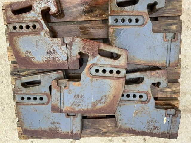 NEW HOLLAND / Ford 40 Series Tractor Weights Full Set 10 X 40Kg Wafer ...