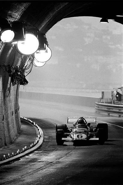 MARIO ANDRETTI SWINGS Into Monaco's Famous Tunnel 1971 Old Photo EUR 6 ...