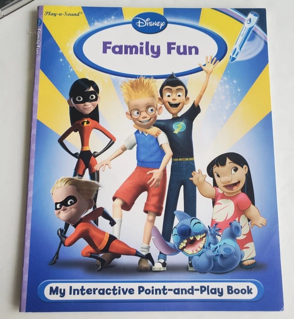 DISNEY FAMILY FUN My Interactive Point and Play Book (No Pen) $6.95 ...