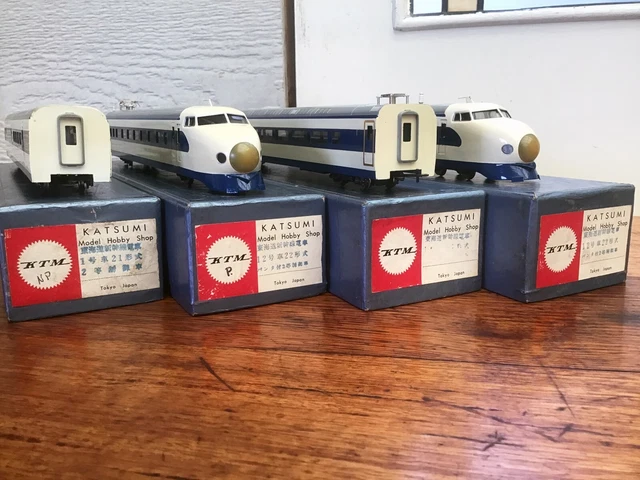 KTM KATSUMI H0 Scale Brass Shinkansen Bullet Train Set Japanese High ...