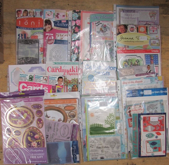 MIXED BUNDLE OF Card Making Magazines, Dies, Embossing & Stamps **Free ...