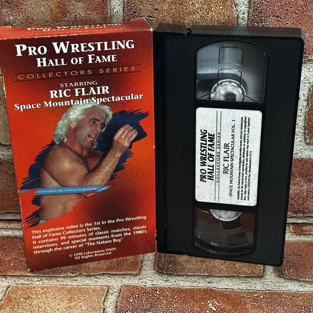 PRO WRESTLING HALL Of Fame - Ric Flair VHS VCR Video Tape Used RARE WWE ...