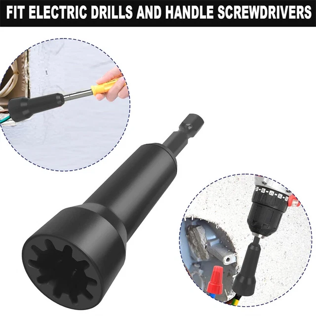 WIRE TWISTING TOOL Spin Wire Twister Connector Socket For Drill With ...
