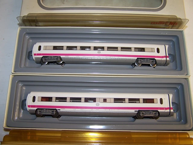 MÄRKLIN 4171 SPUR H0 Eisenbahn 2 Mittelwagen ICE BN 810 003-4 + BN 810 002-6 OVP EUR 44,95 ...